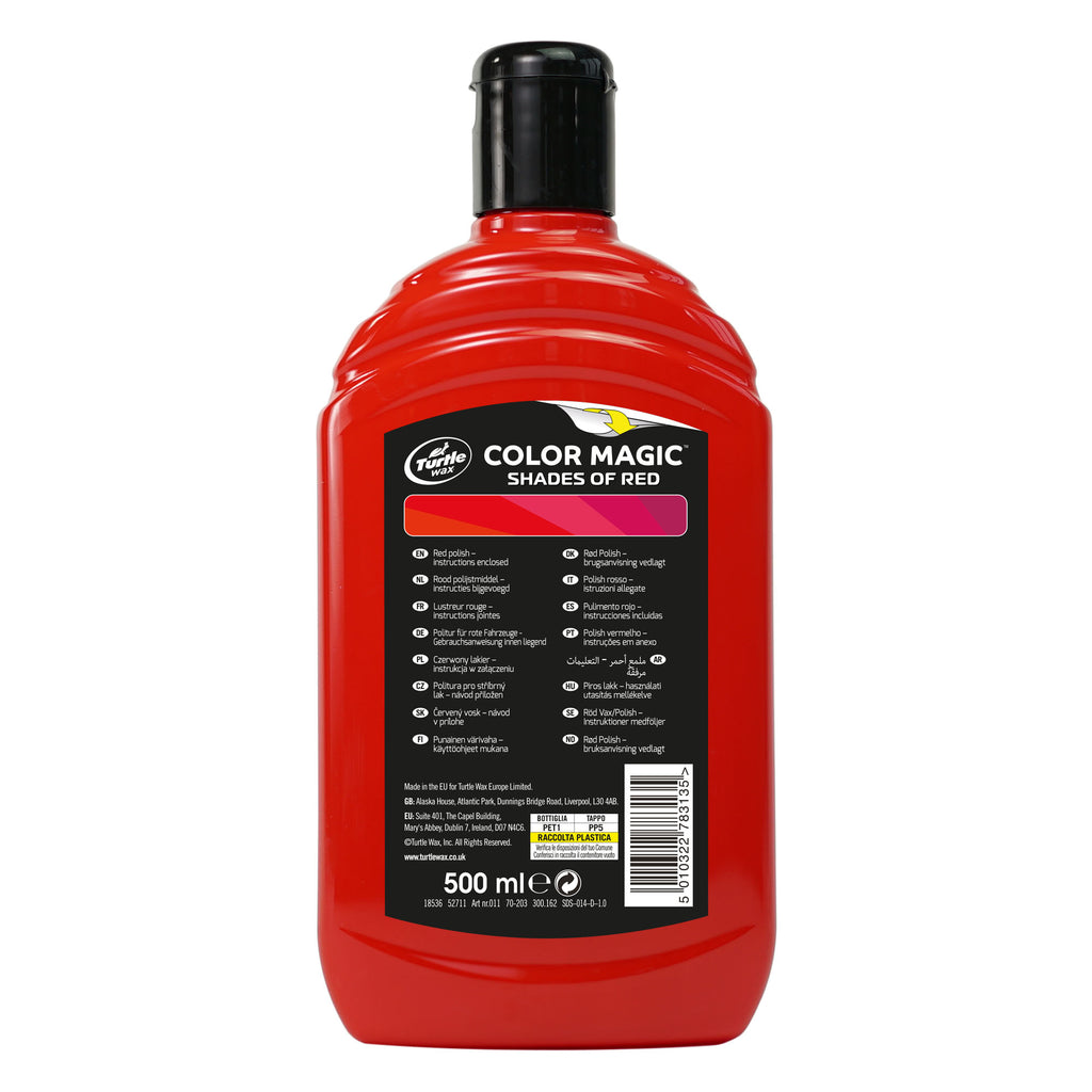 Color Magic Red Car Polish 500ml | Turtle Wax